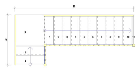 Zack - Ståltrappa med underliggande vang i Z-profil - Snickarlaget