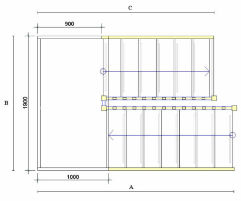 Zack - Ståltrappa med underliggande vang i Z-profil - Snickarlaget